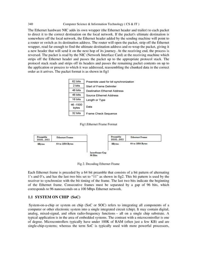 ETHERNET PACKET PROCESSOR FOR SOC APPLICATION | PDF