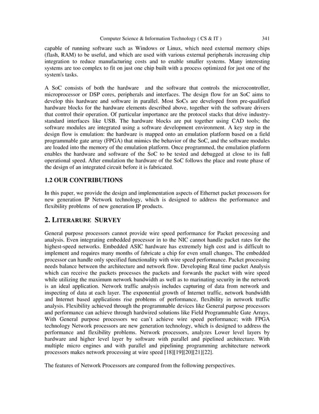 ETHERNET PACKET PROCESSOR FOR SOC APPLICATION | PDF