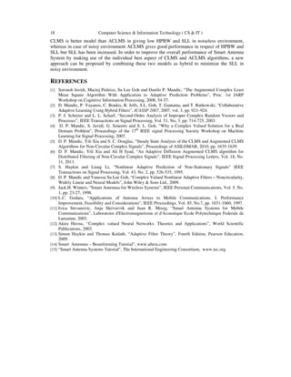 A Performance Analysis of CLMS and Augmented CLMS Algorithms for Smart Antennas | PDF