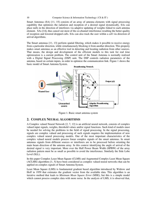 A Performance Analysis Of Clms And Augmented Clms Algorithms For Smart Antennas Pdf 