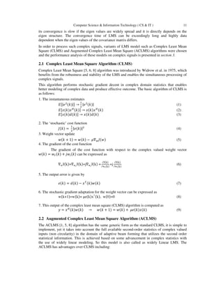 A Performance Analysis of CLMS and Augmented CLMS Algorithms for Smart Antennas | PDF