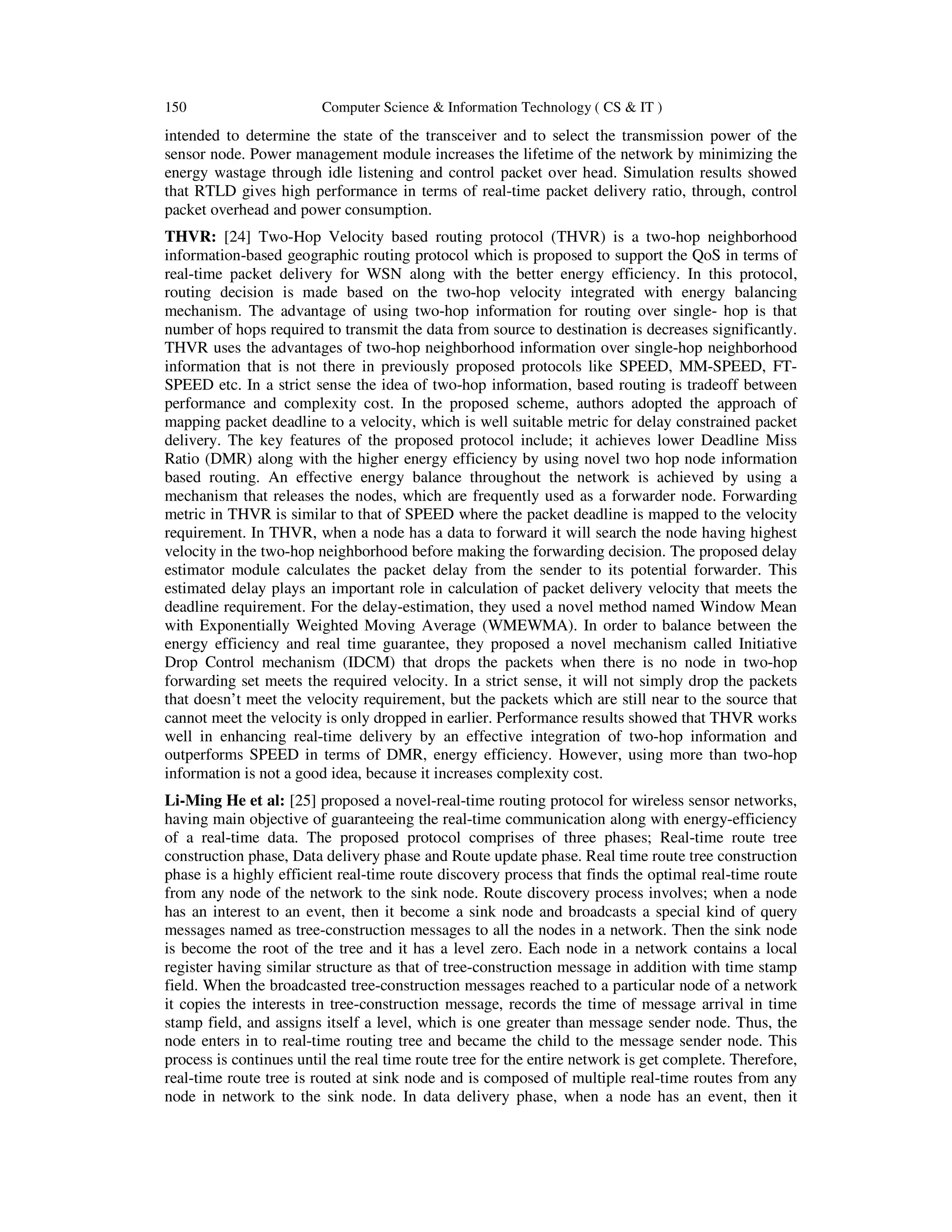 REAL-TIME ROUTING PROTOCOLS FOR WIRELESS SENSOR NETWORKS: A SURVEY | PDF