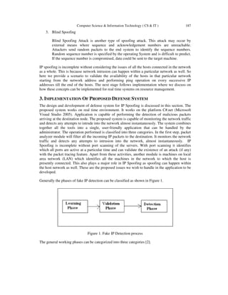 EFFICIENT DEFENSE SYSTEM FOR IP SPOOFING IN NETWORKS | PDF