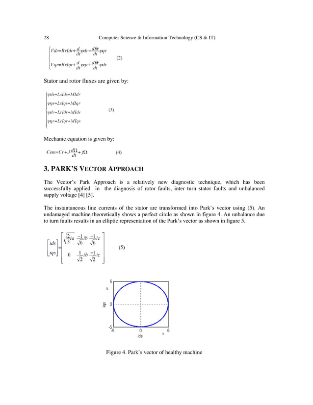 Park S Vector Approach To Detect An Inter Turn Stator Fault In A Doubly Fed Induction Machine By