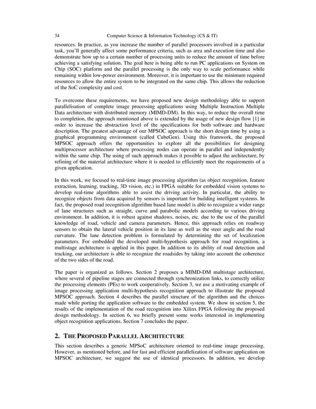 HOMOGENEOUS MULTISTAGE ARCHITECTURE FOR REAL-TIME IMAGE PROCESSING ...