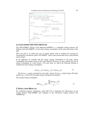 DISTRIBUTED TRAFFIC BY LOAD-BALANCING APPROACH FOR AOMDV IN AD-HOC NETWORKS | PDF