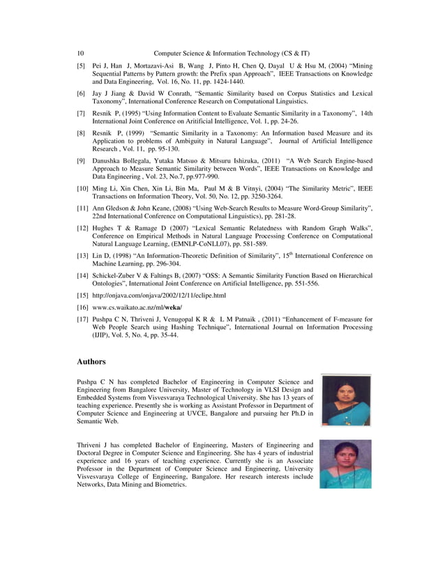 WEB SEARCH ENGINE BASED SEMANTIC SIMILARITY MEASURE BETWEEN WORDS USING PATTERN RETRIEVAL ...