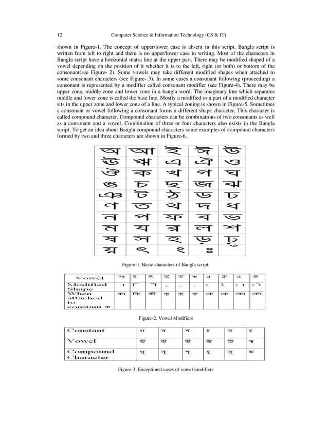 SEGMENTATION OF CHARACTERS WITHOUT MODIFIERS FROM A PRINTED BANGLA TEXT | PDF