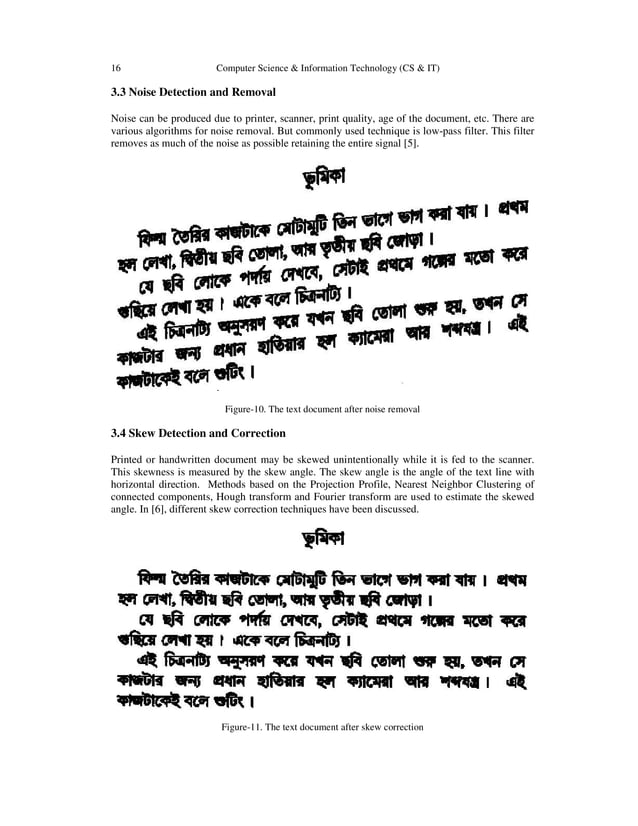 SEGMENTATION OF CHARACTERS WITHOUT MODIFIERS FROM A PRINTED BANGLA TEXT | PDF