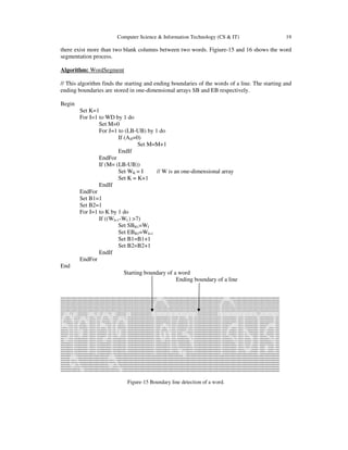 SEGMENTATION OF CHARACTERS WITHOUT MODIFIERS FROM A PRINTED BANGLA TEXT | PDF