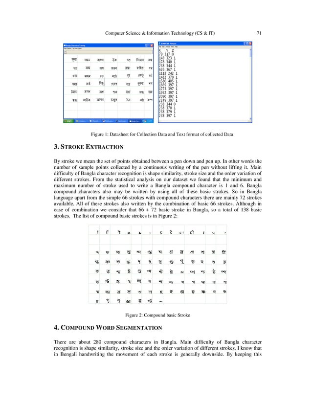 Online Bangla Handwritten Compound Word Recognition Based On Segmentation Pdf Computing
