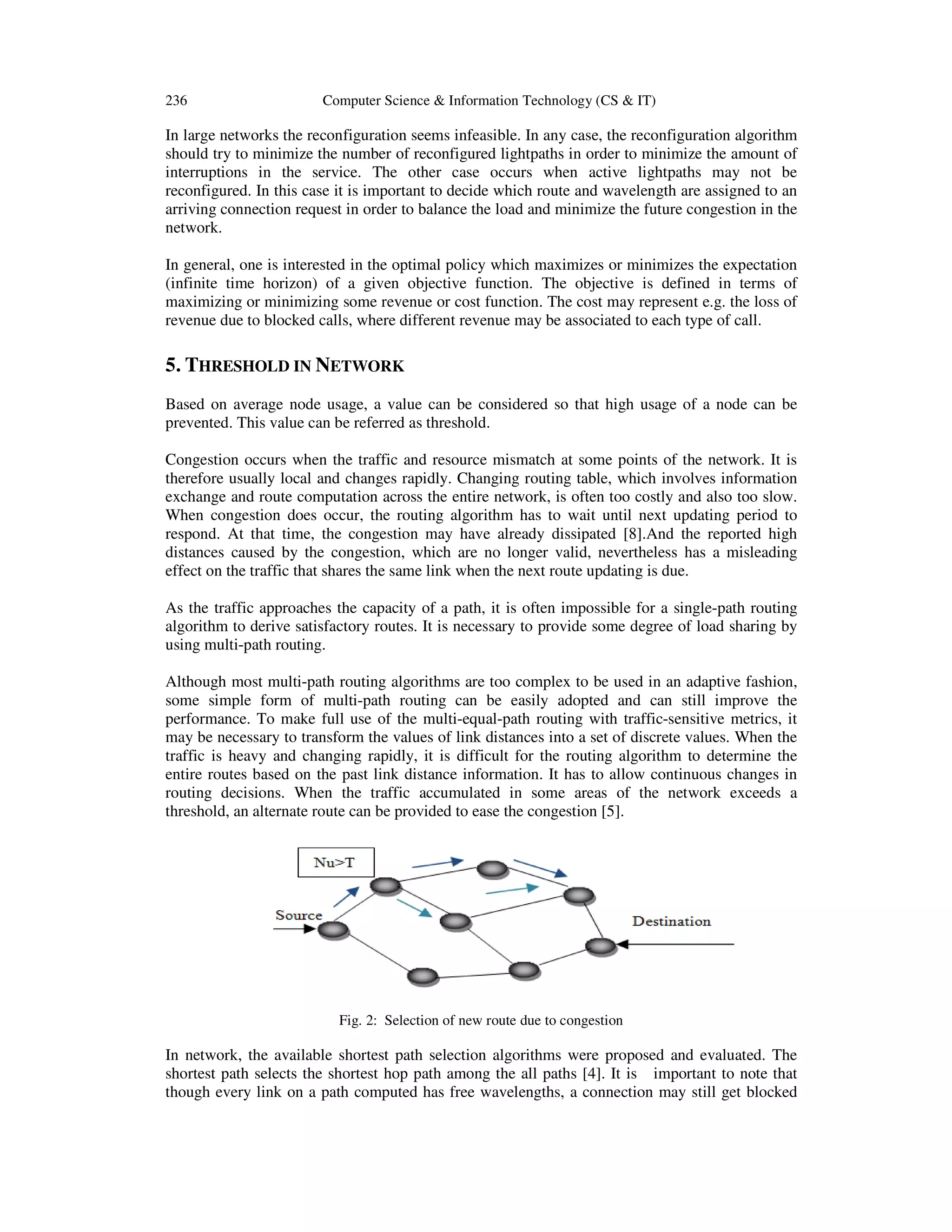 DYNAMIC CONGESTION CONTROL IN WDM OPTICAL NETWORK | PDF | Computer Networking | Computing