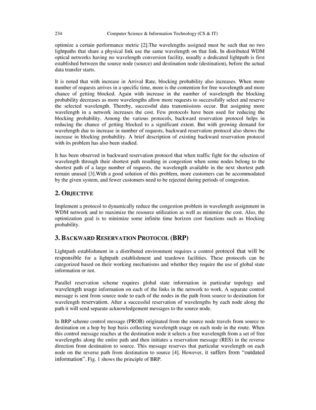 DYNAMIC CONGESTION CONTROL IN WDM OPTICAL NETWORK | PDF | Computer Networking | Computing