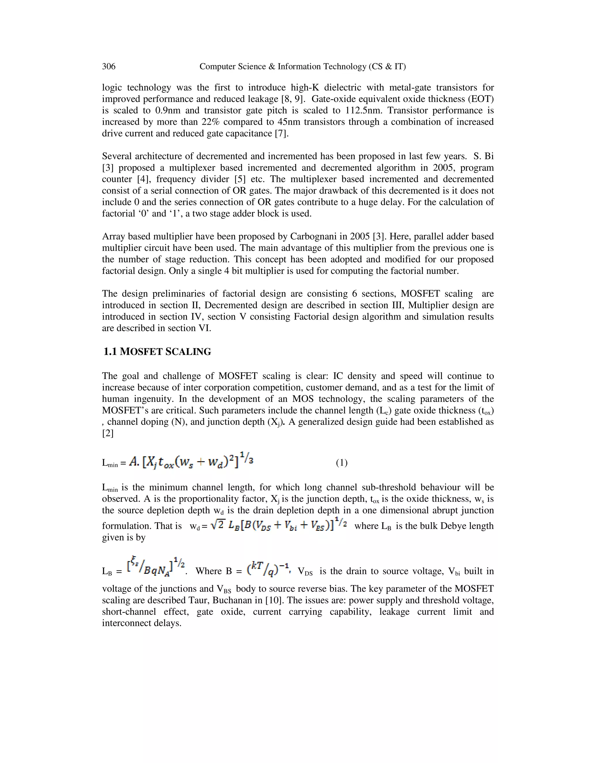 ULTRA HIGH SPEED FACTORIAL DESIGN IN SUB-NANOMETER TECHNOLOGY | PDF
