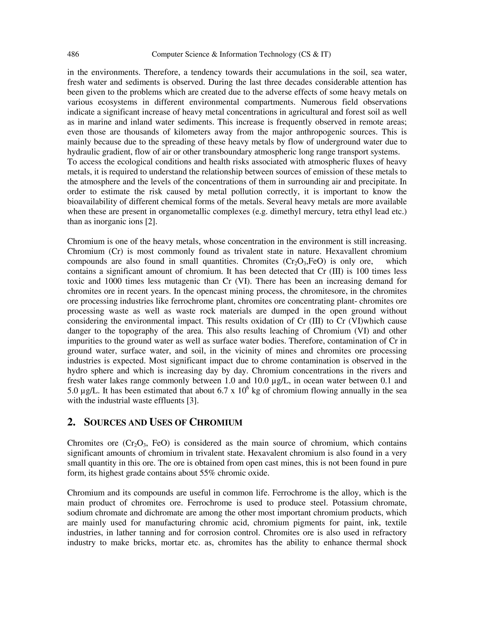 DANGER OF HEXAVALENT CHROMIUM AND STRATEGY FOR THE REMEDITATION | PDF