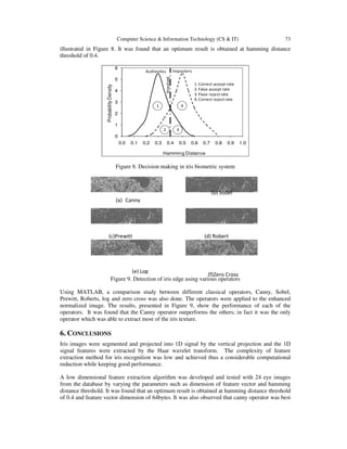 IRIS BIOMETRIC RECOGNITION SYSTEM EMPLOYING CANNY OPERATOR | PDF