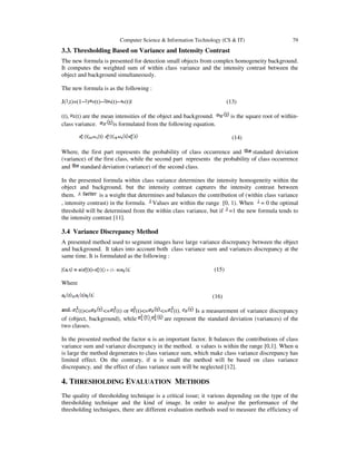 AUTOMATIC THRESHOLDING TECHNIQUES FOR SAR IMAGES | PDF