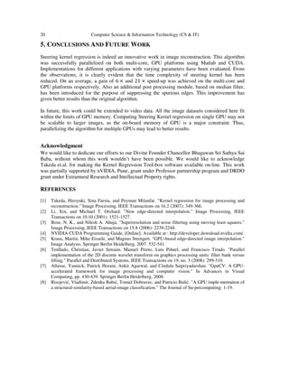 MEDIAN BASED PARALLEL STEERING KERNEL REGRESSION FOR IMAGE RECONSTRUCTION | PDF