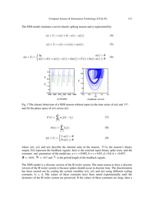 ANALYSIS OF A CHAOTIC SPIKING NEURAL MODEL : THE NDS NEURON | PDF