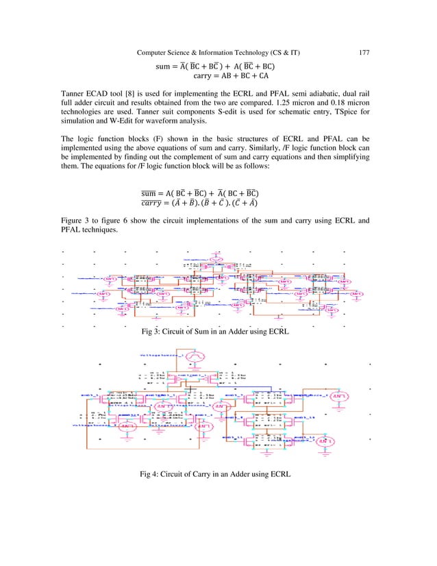 SEMI ADIABATIC ECRL AND PFAL FULL ADDER | PDF