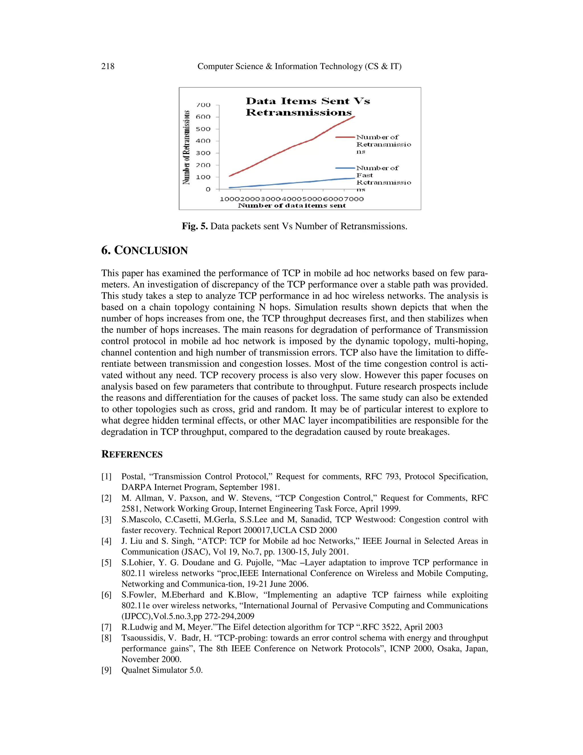 A Throughput Analysis Of Tcp In Adhoc Networks Pdf