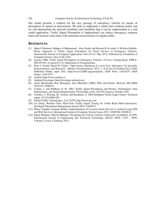 A PROPOSED MODEL FOR TRAFFIC SIGNAL PREEMPTION USING GLOBAL POSITIONING SYSTEM (GPS) | PDF