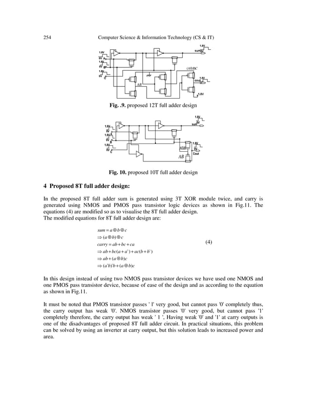 LOW POWER-AREA GDI & PTL TECHNIQUES BASED FULL ADDER DESIGNS | PDF