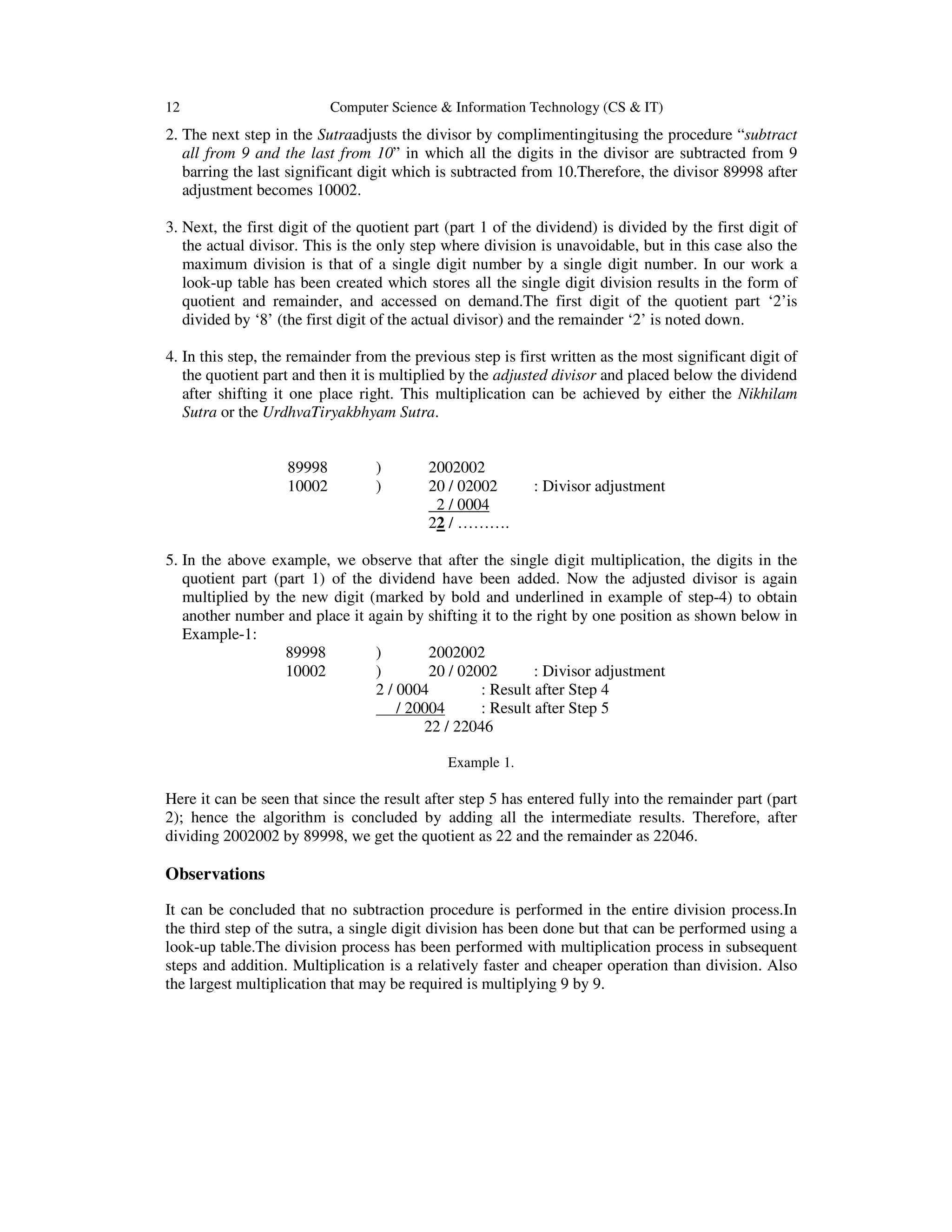 A NEW PARADIGM IN FAST BCD DIVISION USING ANCIENT INDIAN VEDIC ...