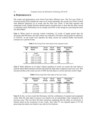 AUTOMATIC SHORT MAIL CONSTRUCTION TO ENHANCE EMAIL STORAGE | PDF