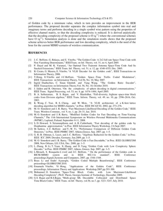 MODIFIED GOLDEN CODES FOR IMPROVED ERROR RATES THROUGH LOW COMPLEX ...