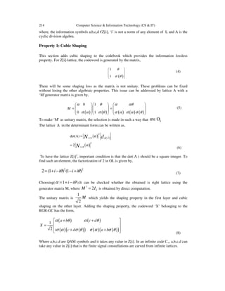 MODIFIED GOLDEN CODES FOR IMPROVED ERROR RATES THROUGH LOW COMPLEX ...