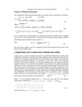 MODIFIED GOLDEN CODES FOR IMPROVED ERROR RATES THROUGH LOW COMPLEX ...