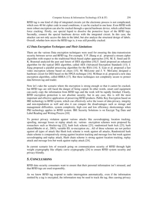 A RESEARCH SURVEY: RFID SECURITY & PRIVACY ISSUE | PDF