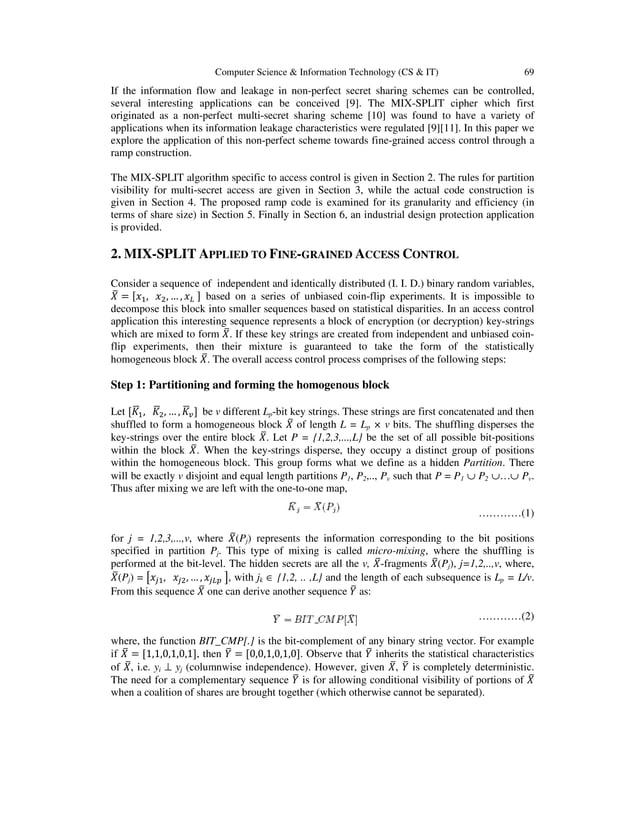 A RAMP CODE FOR FINE-GRAINED ACCESS CONTROL | PDF