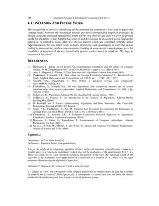 ON AVERAGE CASE ANALYSIS THROUGH STATISTICAL BOUNDS : LINKING THEORY TO PRACTICE | PDF