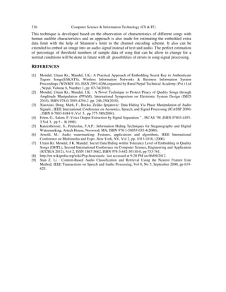 AN ANALYTICAL APPROACH TO GENERATE UNIQUE SONG SIGNAL (AUSS) | PDF