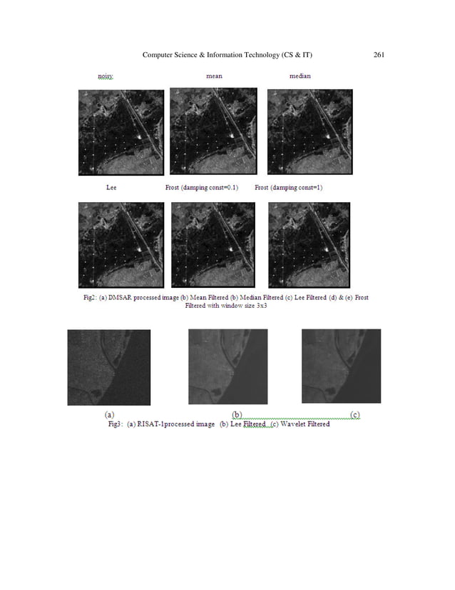 NOISE REMOVAL TECHNIQUES FOR MICROWAVE REMOTE SENSING RADAR DATA AND ...