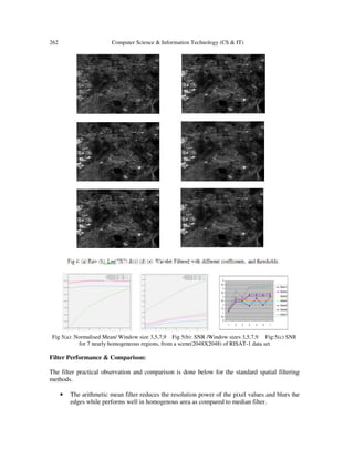 NOISE REMOVAL TECHNIQUES FOR MICROWAVE REMOTE SENSING RADAR DATA AND ITS EVALUATION | PDF