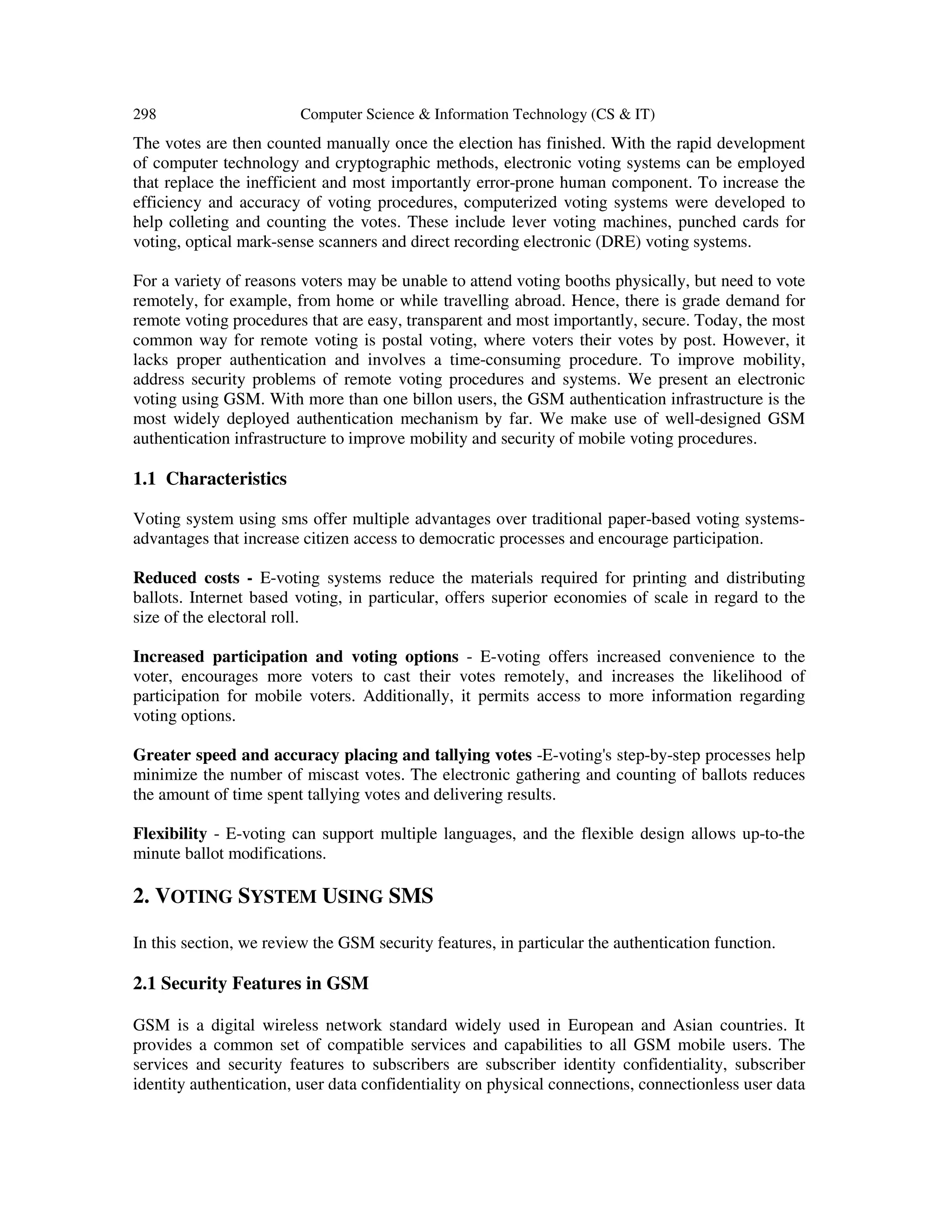 A NOVEL VOTING SYSTEM USING SMS | PDF | Smartphones | Consumer Electronics