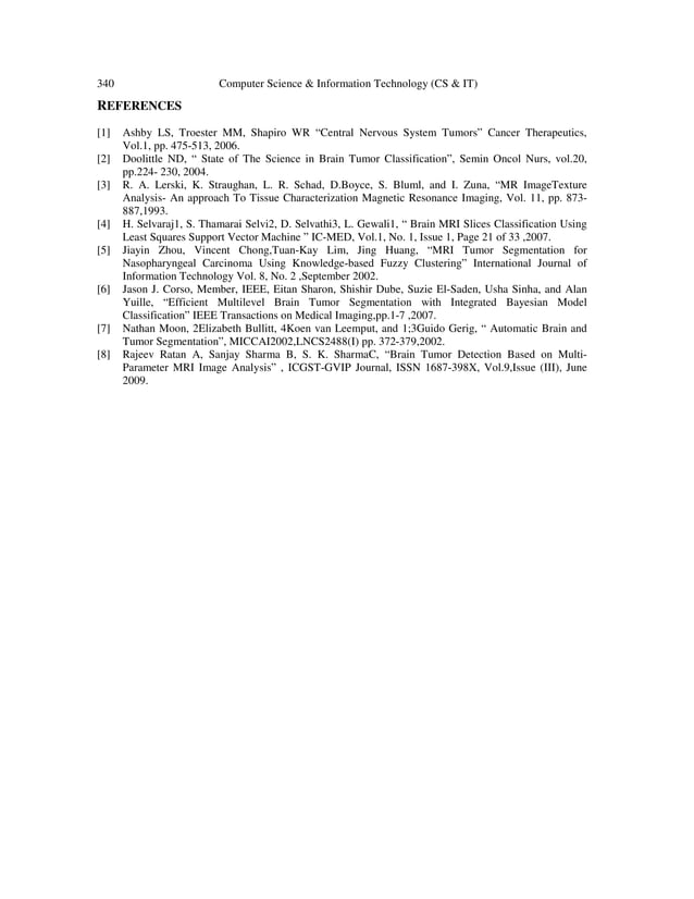 AN ANN BASED BRAIN ABNORMALITY DETECTION USING MR IMAGES | PDF