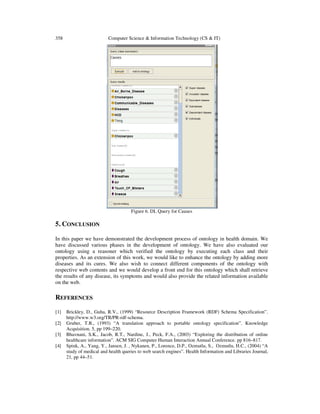 DOMAIN ONTOLOGY DEVELOPMENT FOR COMMUNICABLE DISEASES | PDF
