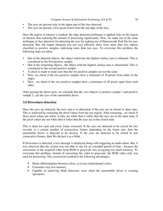 REAL TIME DROWSY DRIVER DETECTION USING HAARCASCADE SAMPLES | PDF