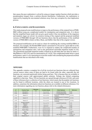 Essential Modifications on Biogeography-Based Optimization Algorithm | PDF