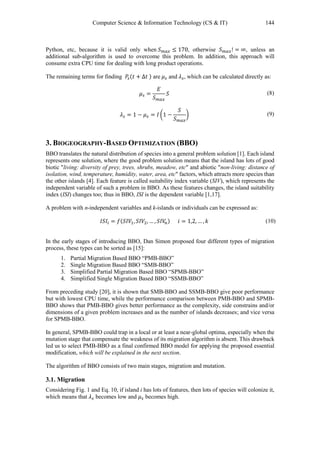 Essential Modifications on Biogeography-Based Optimization Algorithm | PDF