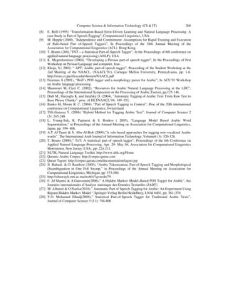 IMPROVING RULE-BASED METHOD FOR ARABIC POS TAGGING USING HMM TECHNIQUE | PDF