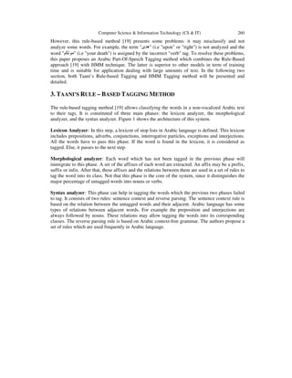 IMPROVING RULE-BASED METHOD FOR ARABIC POS TAGGING USING HMM TECHNIQUE ...