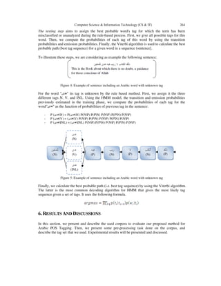 IMPROVING RULE-BASED METHOD FOR ARABIC POS TAGGING USING HMM TECHNIQUE | PDF