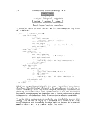 TRANSFORMATION RULES FOR BUILDING OWL ONTOLOGIES FROM RELATIONAL DATABASES | PDF