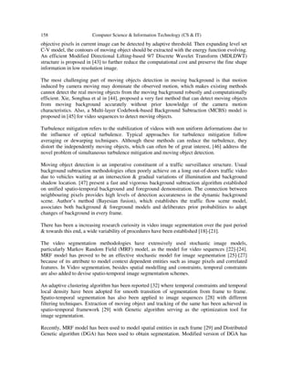 VIDEO SEGMENTATION FOR MOVING OBJECT DETECTION USING LOCAL CHANGE & ENTROPY BASED ADAPTIVE ...