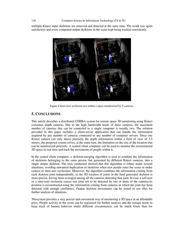Distributed System For 3d Remote Monitoring Using Kinect Depth Cameras